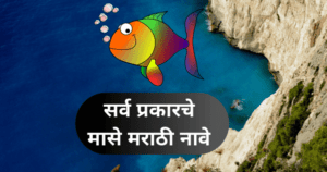 सर्व प्रकारच्या माशांची मराठी नावे Fish Names in Marathi